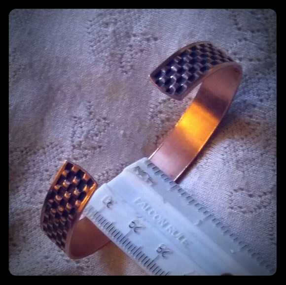 Vintage | Jewelry | Vintage Stamped Copper Cuff Bracelet | Poshmark